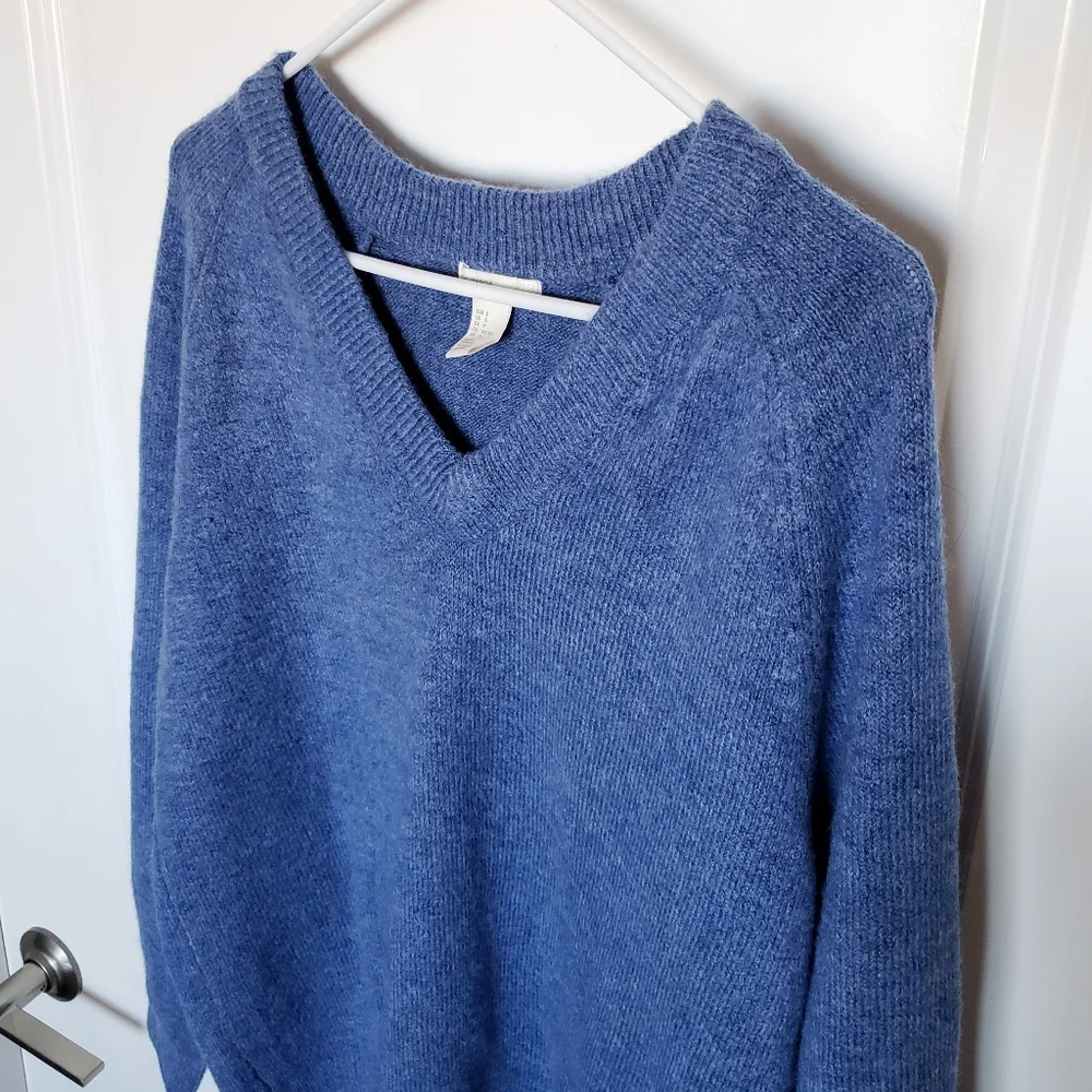 H&M | Sweaters | Hm Oversized Vneck Raglan Dad Sweater Sz S | Poshmark